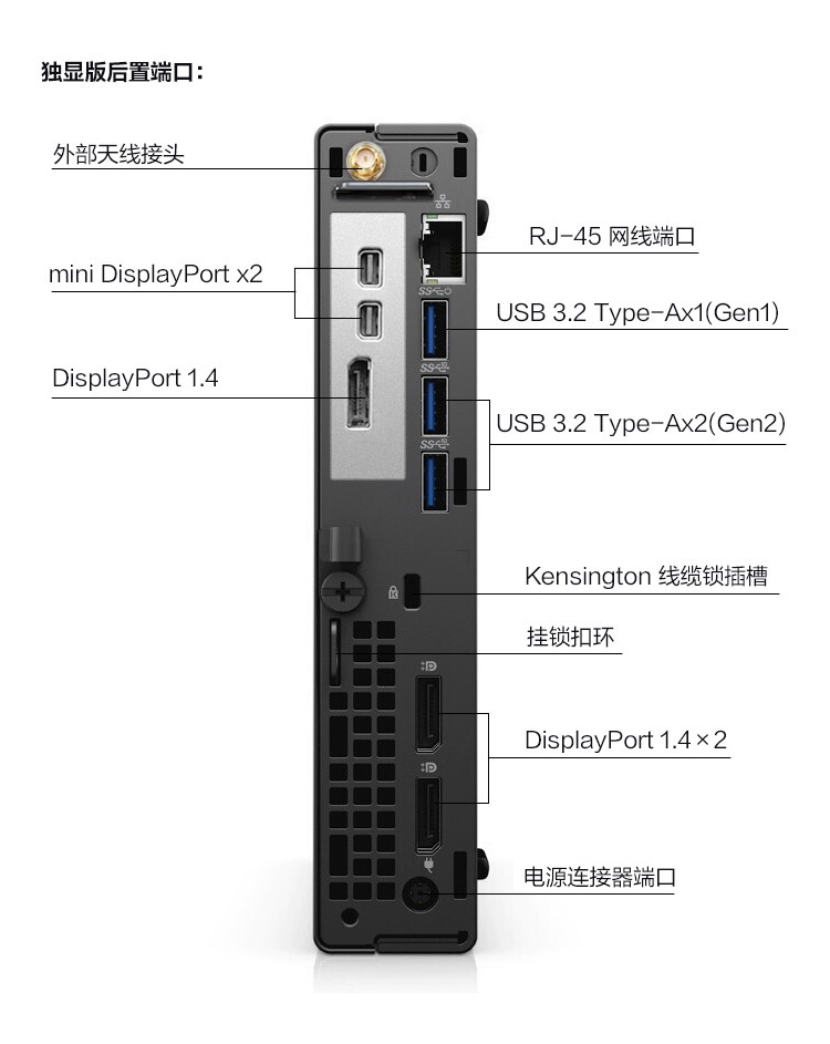 戴尔台式机迷你（DELL）OptiPlex 7090MFF 微型台式电脑主机客厅 7090标配i7-11700T/8/256/2T 内置WiFi+蓝牙 全国联保