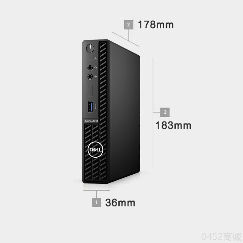 戴尔台式机迷你（DELL）OptiPlex 3090MFF微型电脑小主机客厅HTPC 3090标配i5-10500T/8/256+2T 内置 ...